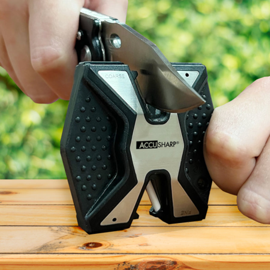 ACCUSHARP DIAMOND PRO 2-STEP KNIFE SHARPENER & SPORT KNIFE COMBO – Big ...